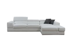 Toscanova Leather Sectional And Ottoman