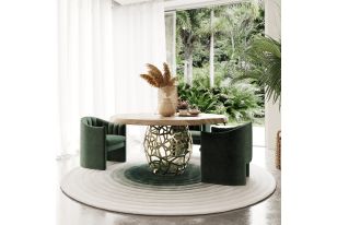 Modrest Houston - Round Modern Dining Table