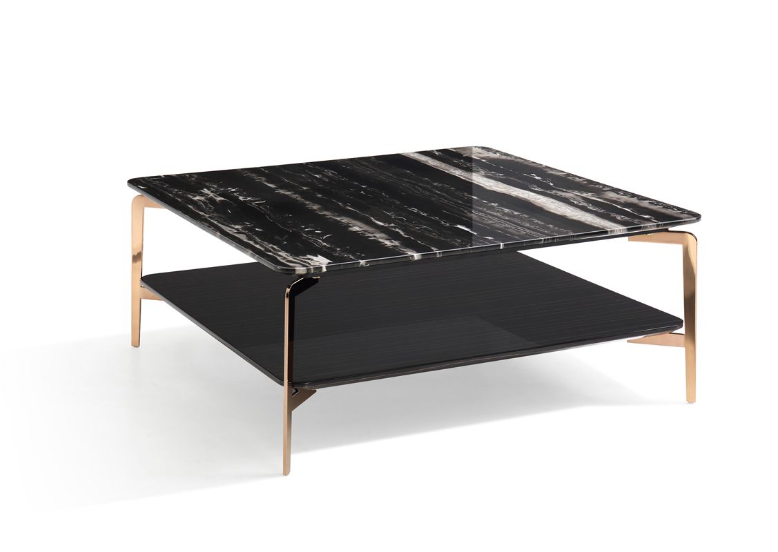 square coffee table marble