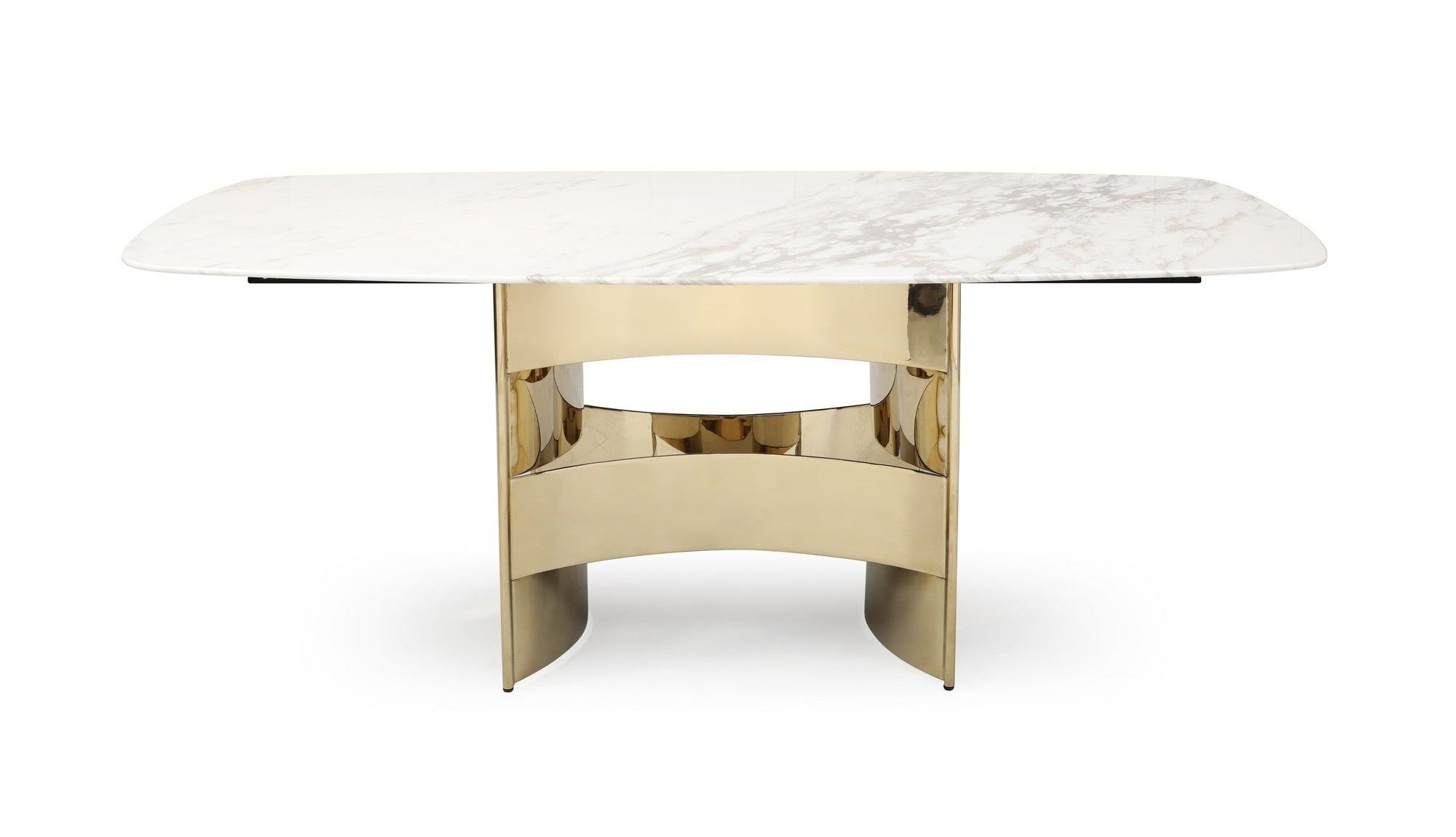white marble dining table