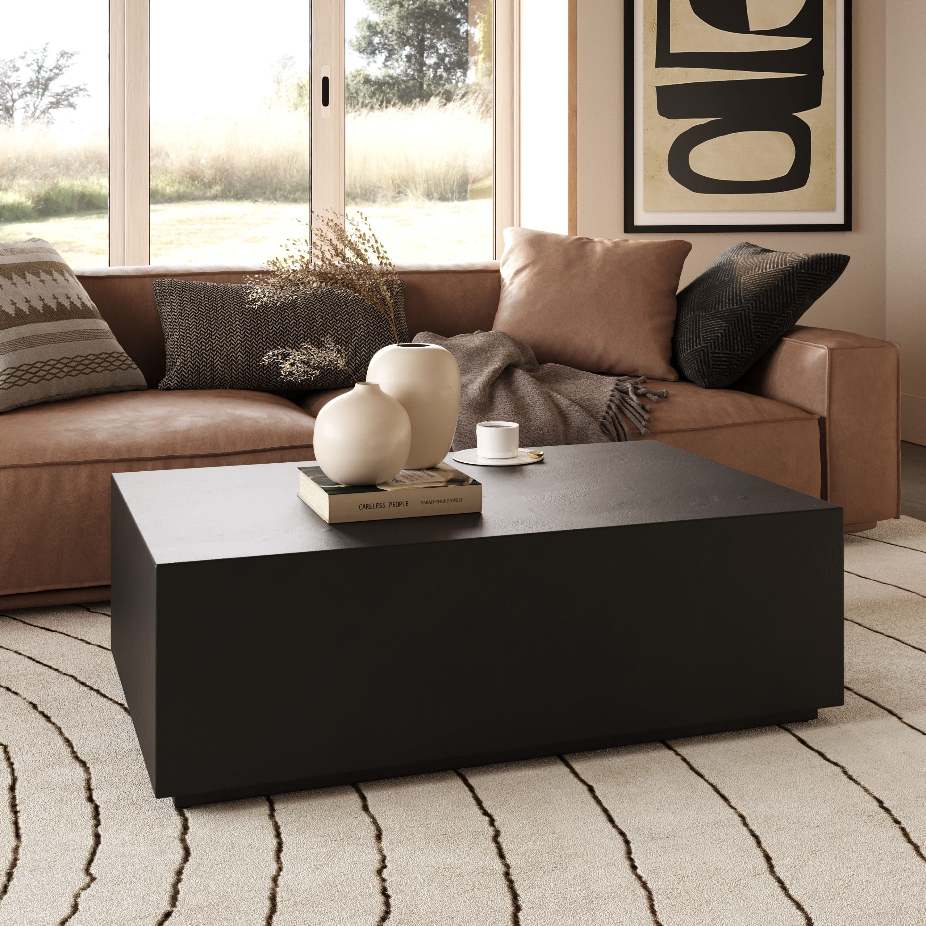 black coffee table