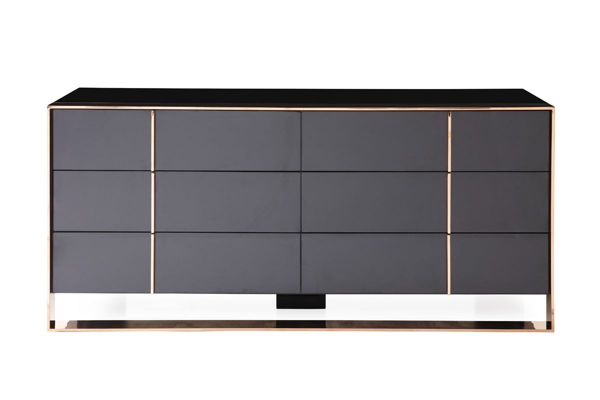 Cartier Modern Black & Rosegold Dresser