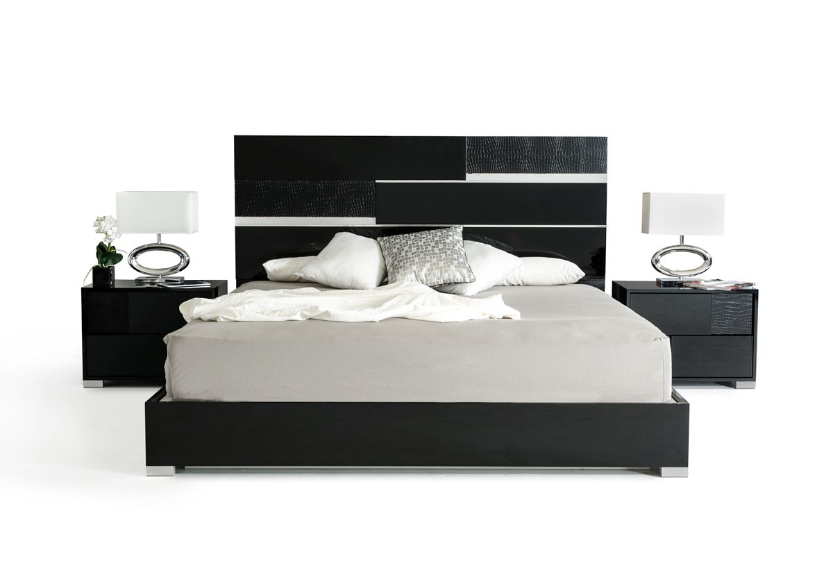 fancy black bed frames