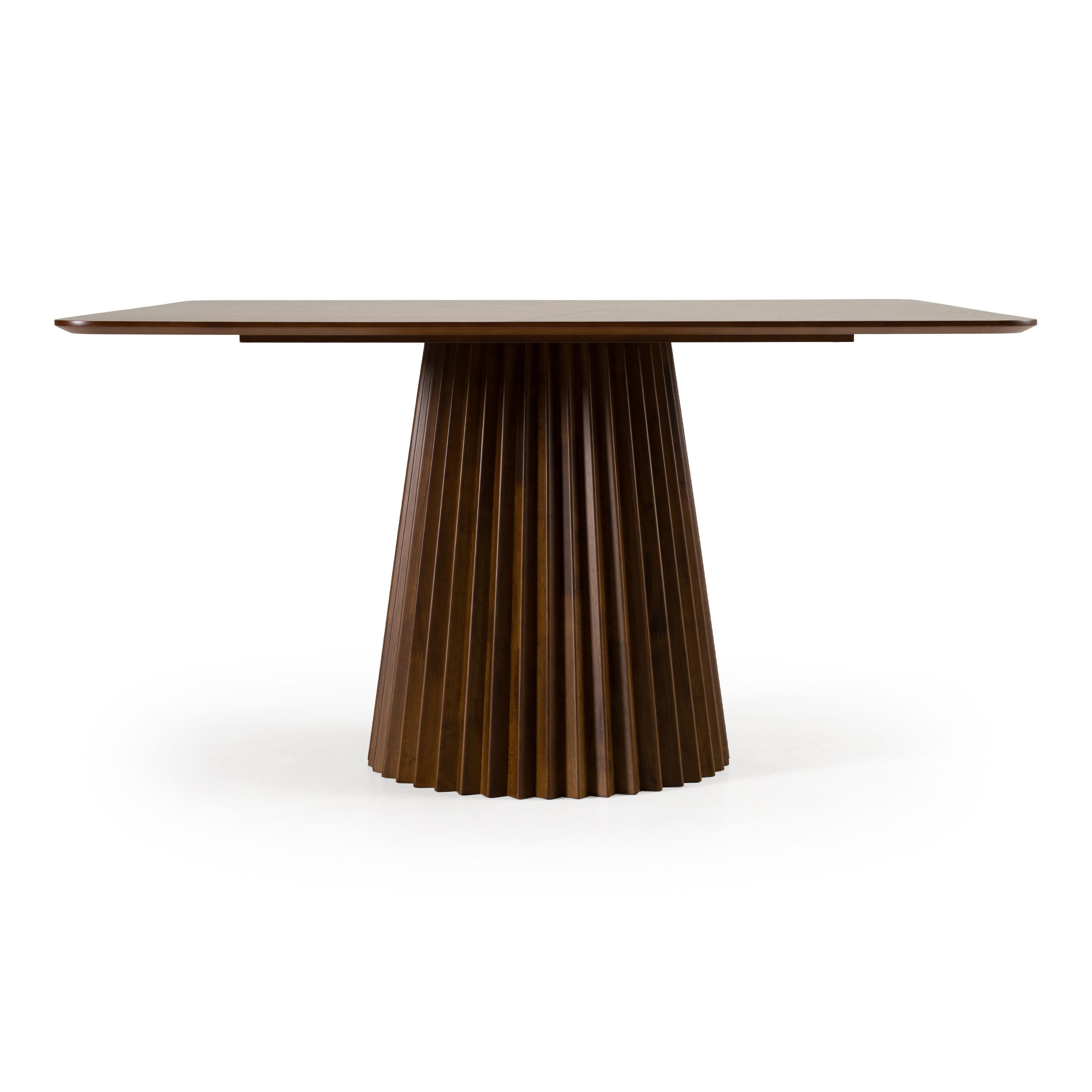 Modrest Platte - Mid-Century Modern Walnut Square Dining Table