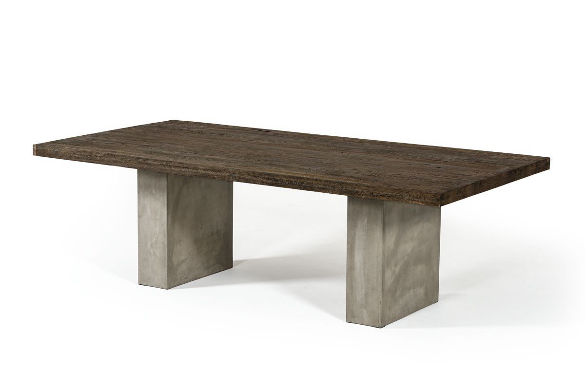 concrete bench dining table