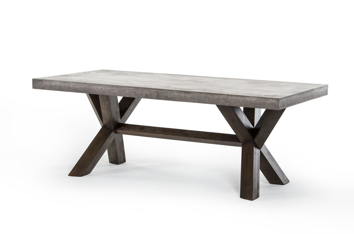 concrete top dining table