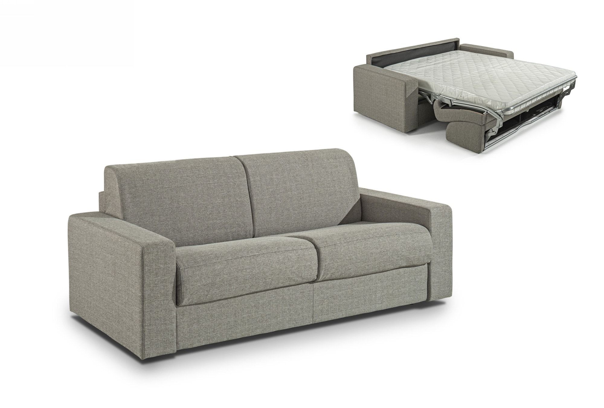 grey sofa bed made