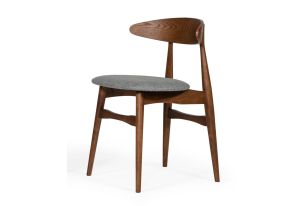Modrest Prospect - Modern 47 Round Walnut Dining Table