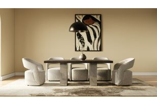 Modrest Saber Modern Concrete Dining Table