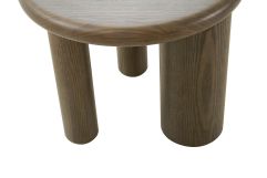 Modrest Strauss - Contemporary Brown Ash Round End Table