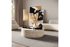 Nova Domus Roma - Modern Travertine Rectangular Dining Table