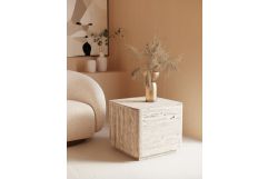 Nova Domus Roma - Modern Travertine Rectangular Dining Table