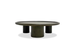 Modrest Strauss - Contemporary Brown Ash Round End Table