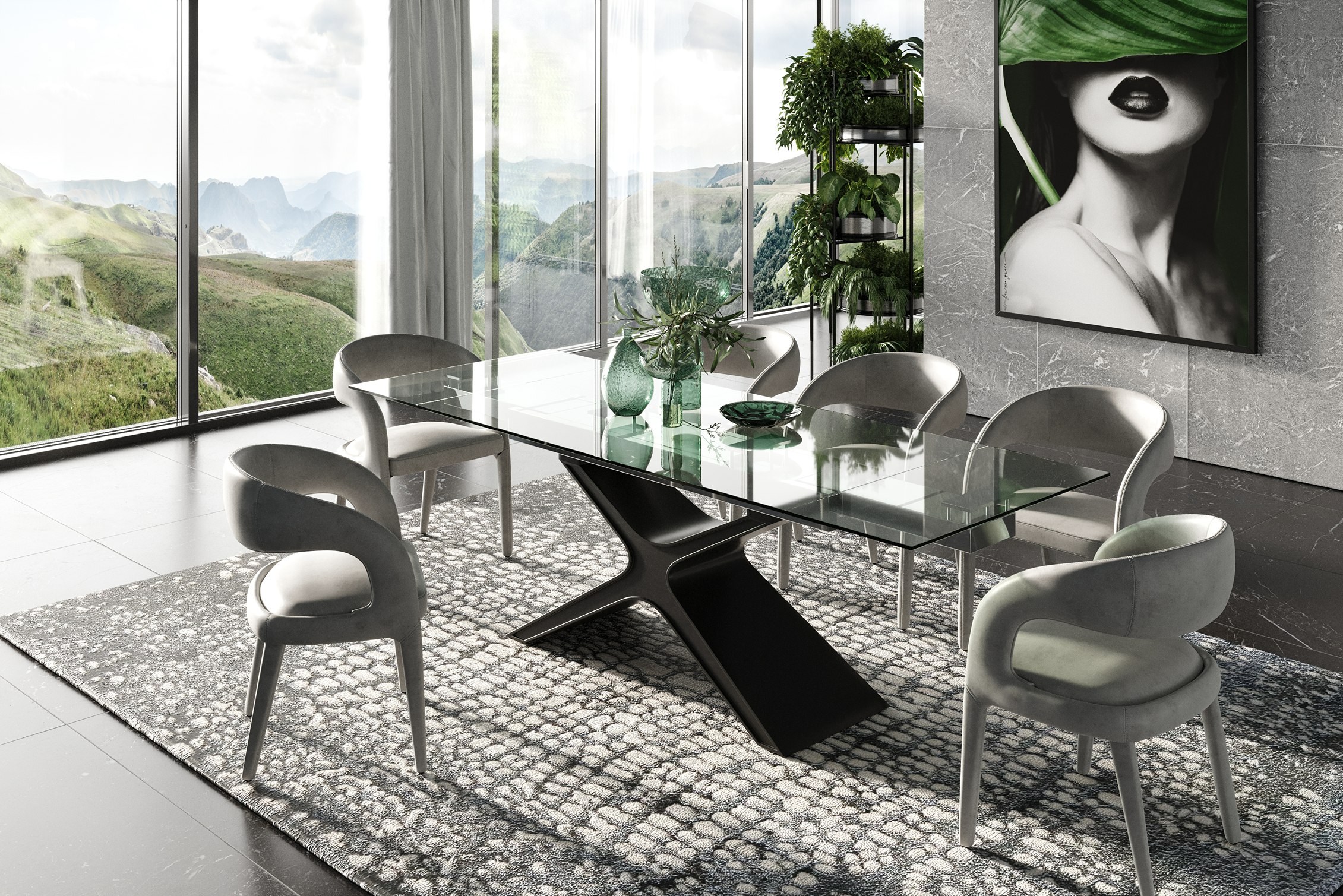 Modrest Faerron - Modern Tan Leatherette Dining Chair