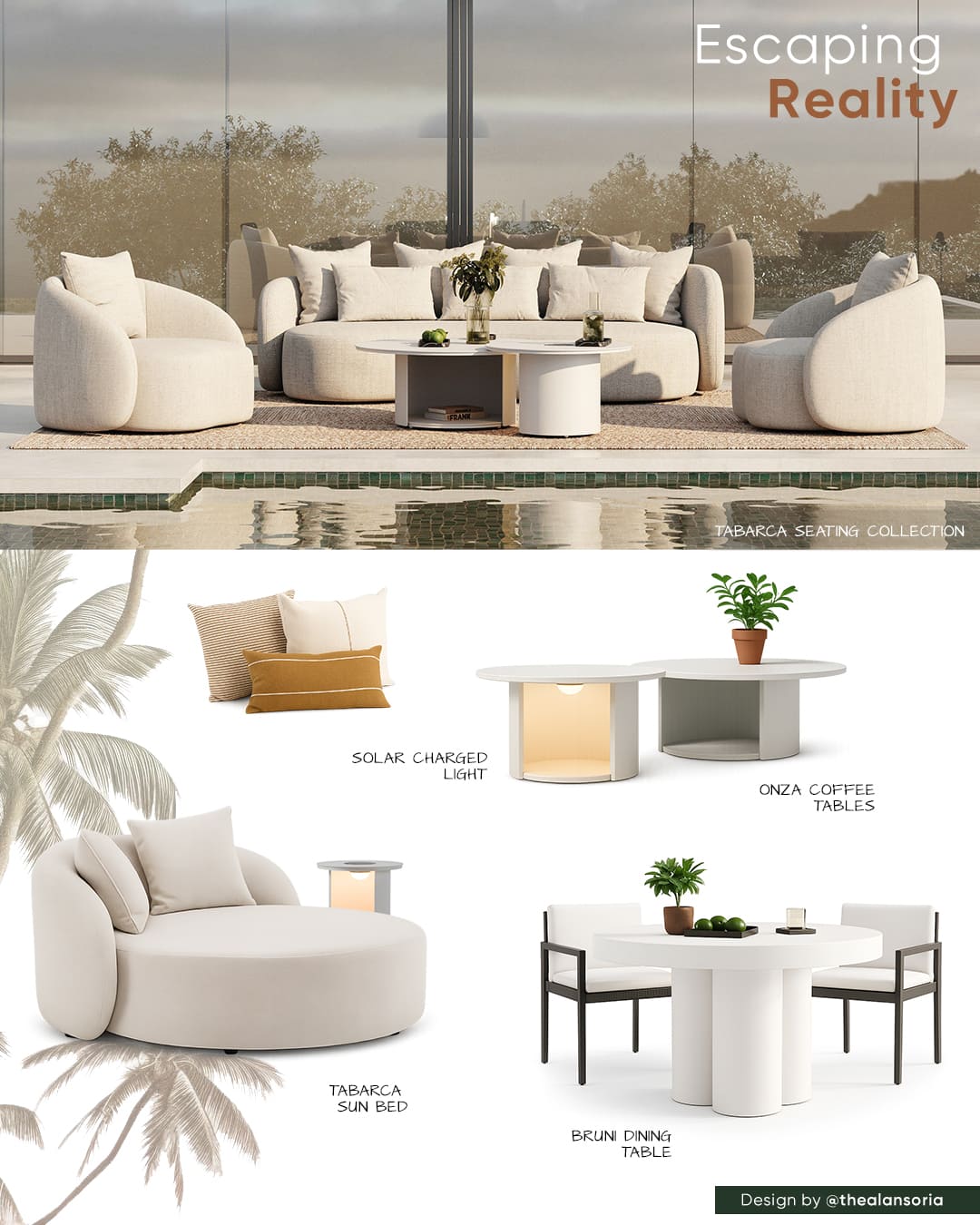 Cuba - Modern Outdoor Dining Chair Set of 2